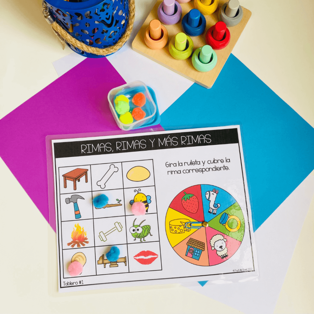 Actividades de rimas en Español