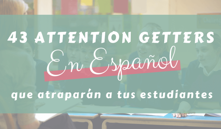 43 Attention Getters en Español - Joyfully Dual